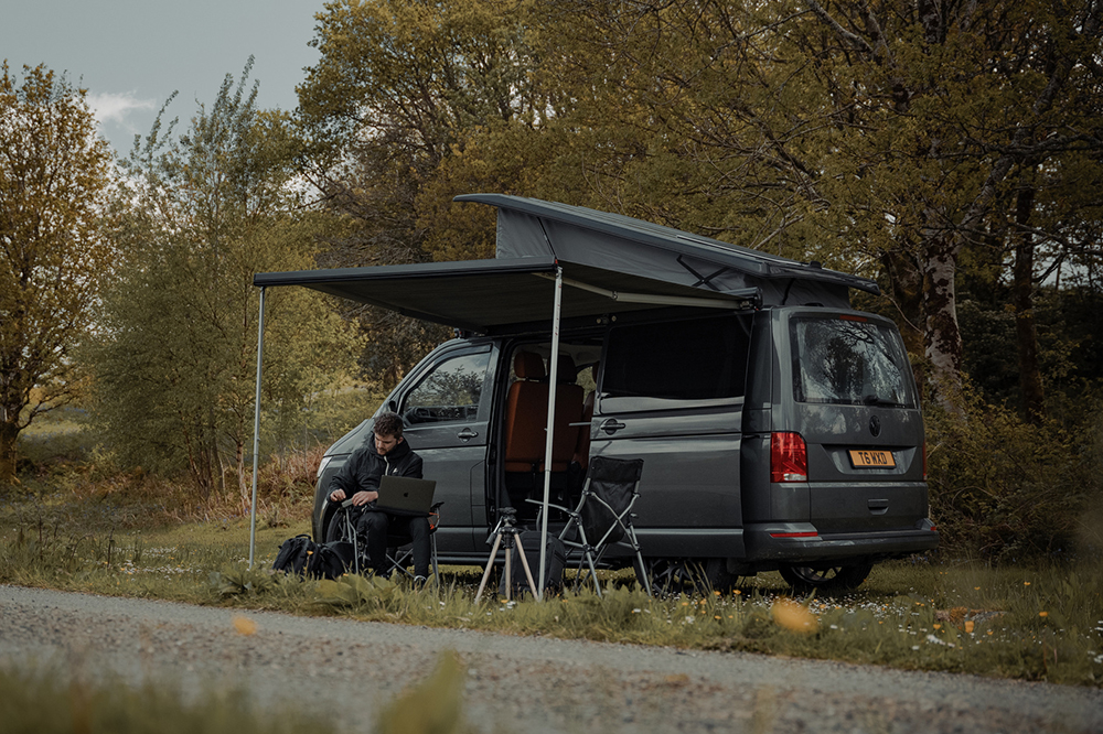 Remote Working from a Cosy Campervan - Campervan Hire in Staffordshire ...